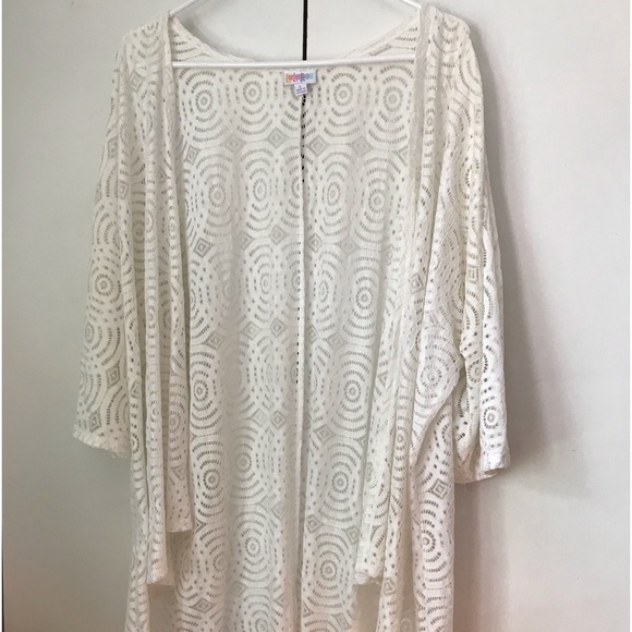 LuLaRoe | Accessories | Lularoe Shirley Lacy Kimono Sheer Wrap | Poshmark